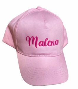 Gorra bordada con nombre 3-6 años – Pinkeboo